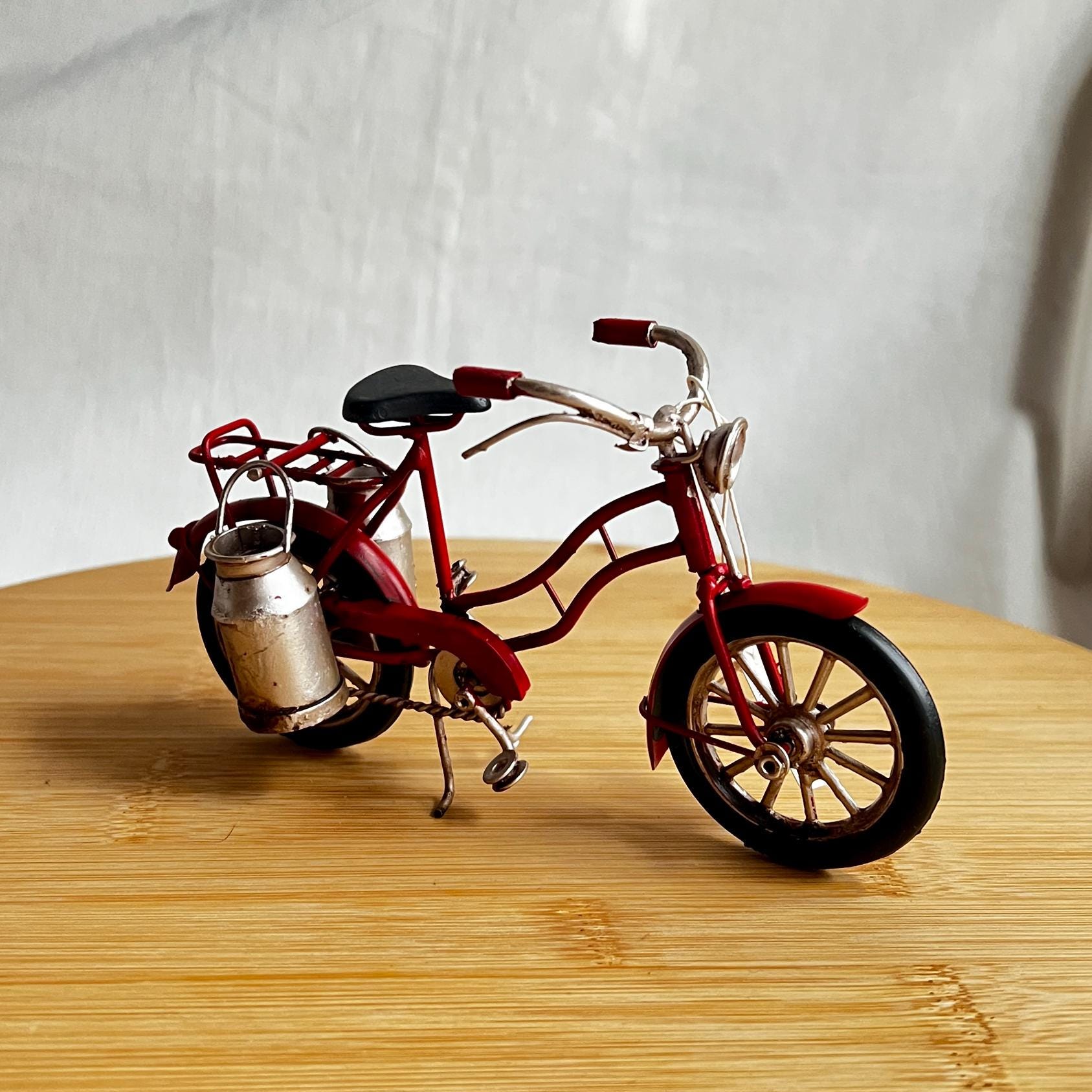 BICYCLE RED MILKMAN With Milk Jugs Decoration / Old Bike Model ...