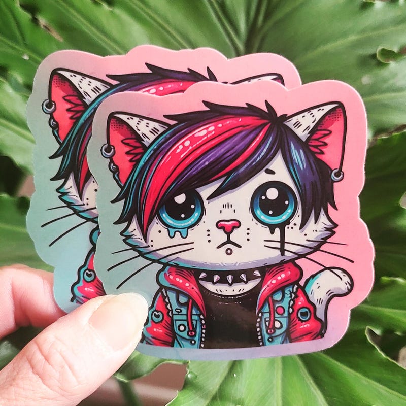 Emo Cat - Etsy