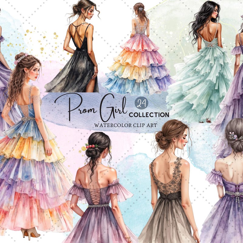 Prom Clipart - Etsy
