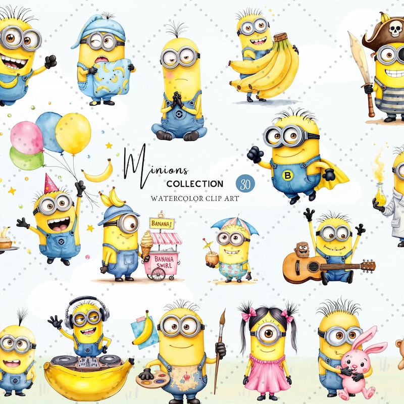 Cartoon Mini Clips - Etsy UK