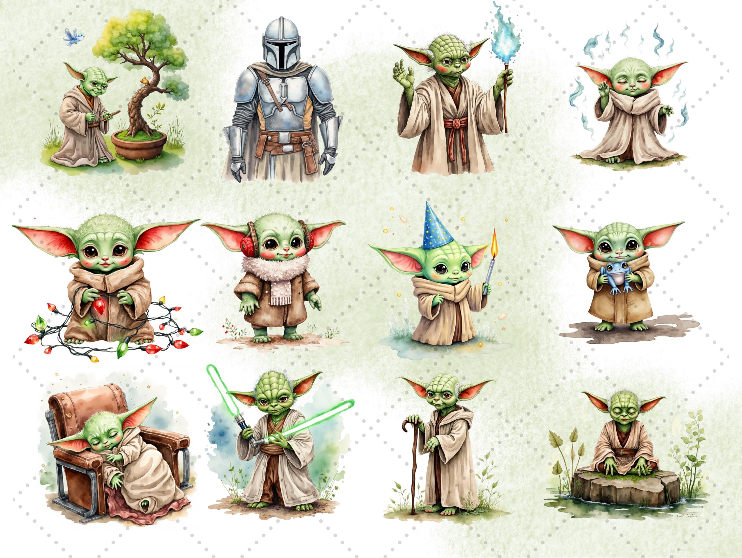 Cute Green Alien Baby Clipart – Adorable Space Creature PNG Set With ...