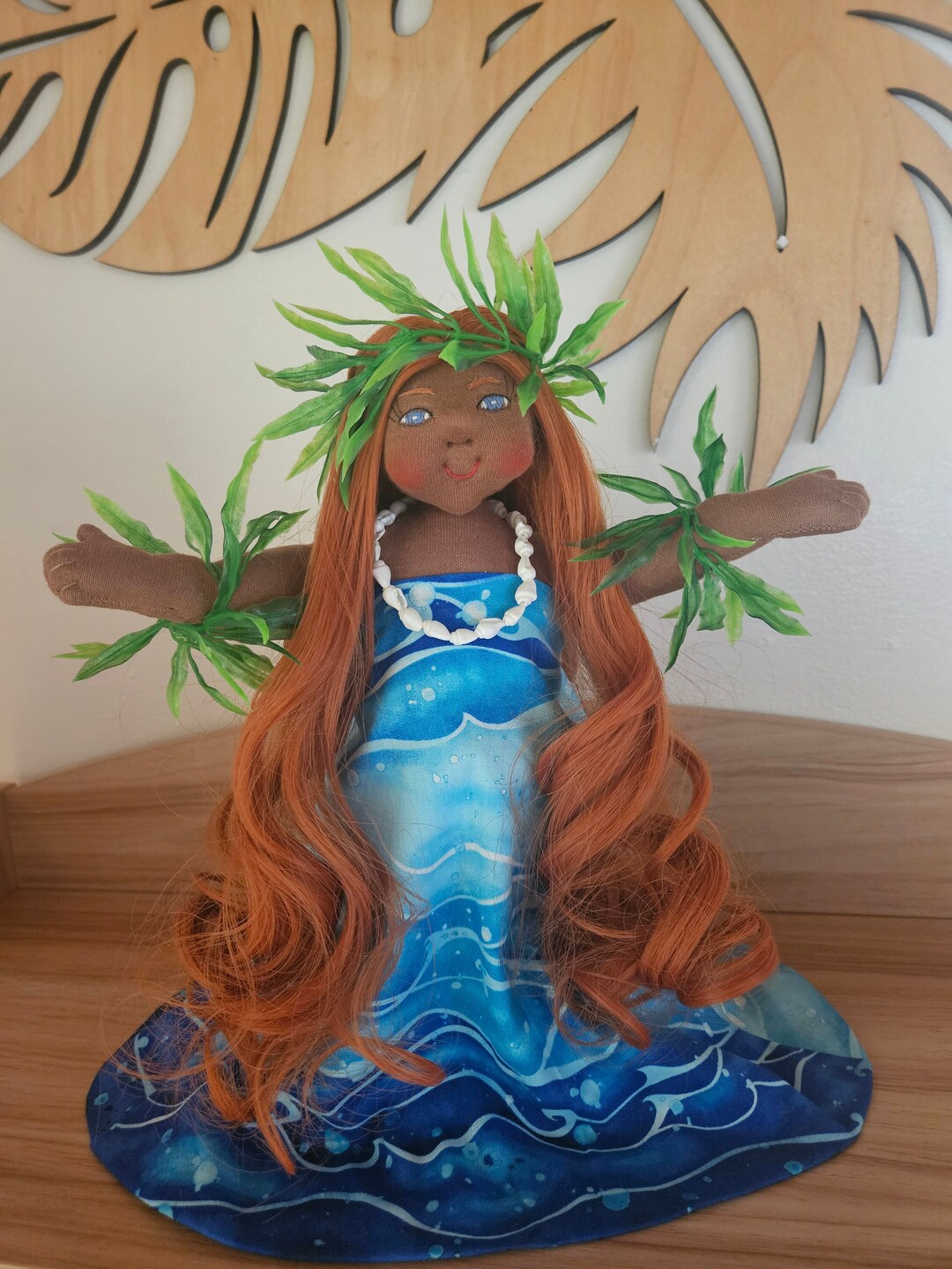 10" Ooak Hawaiian Art Doll: Namaka, Hawaiian Goddess of the Ocean - Etsy