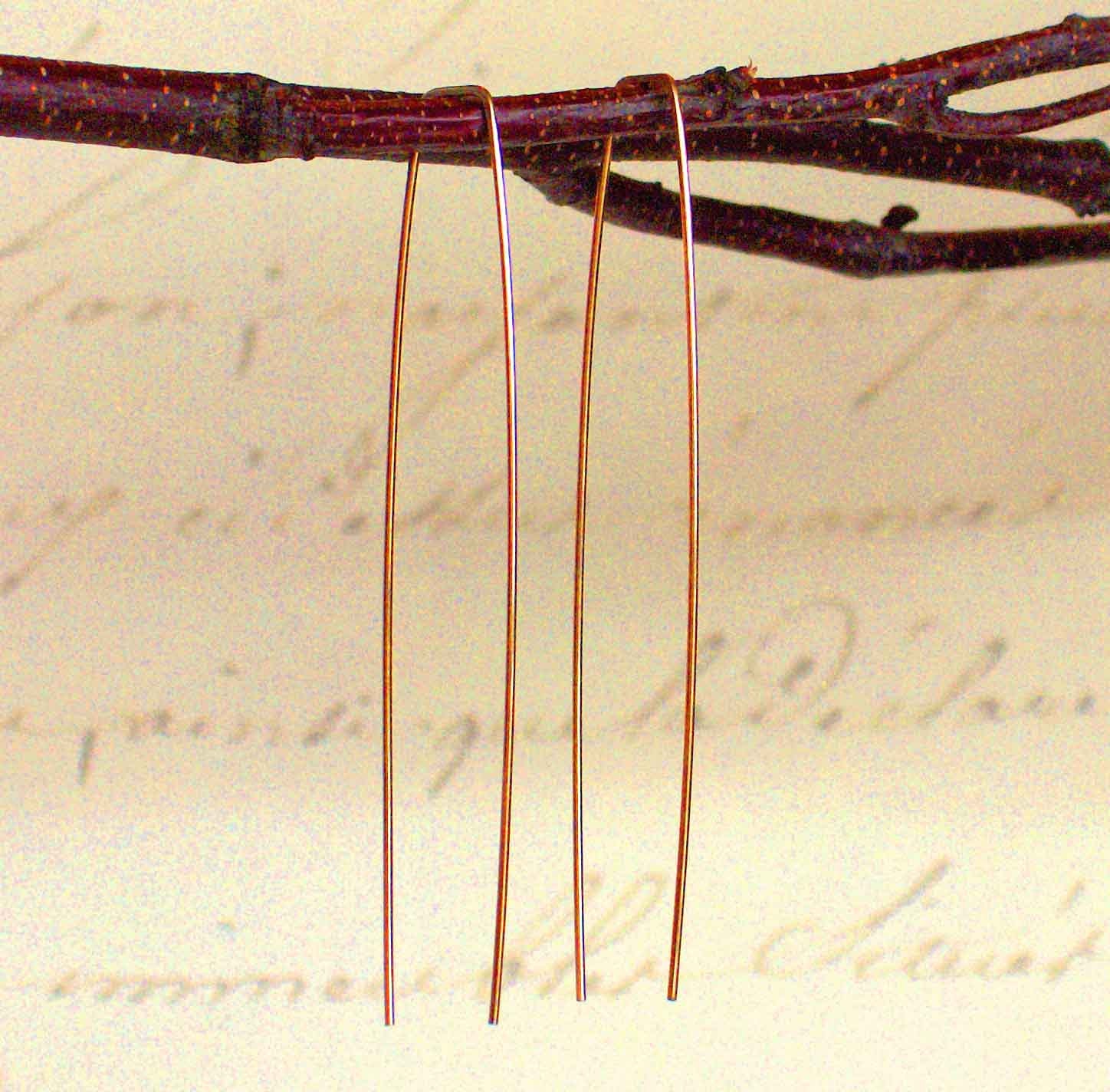 Gold Threader Earrings Long Line Earrings Bar Earrings | Etsy