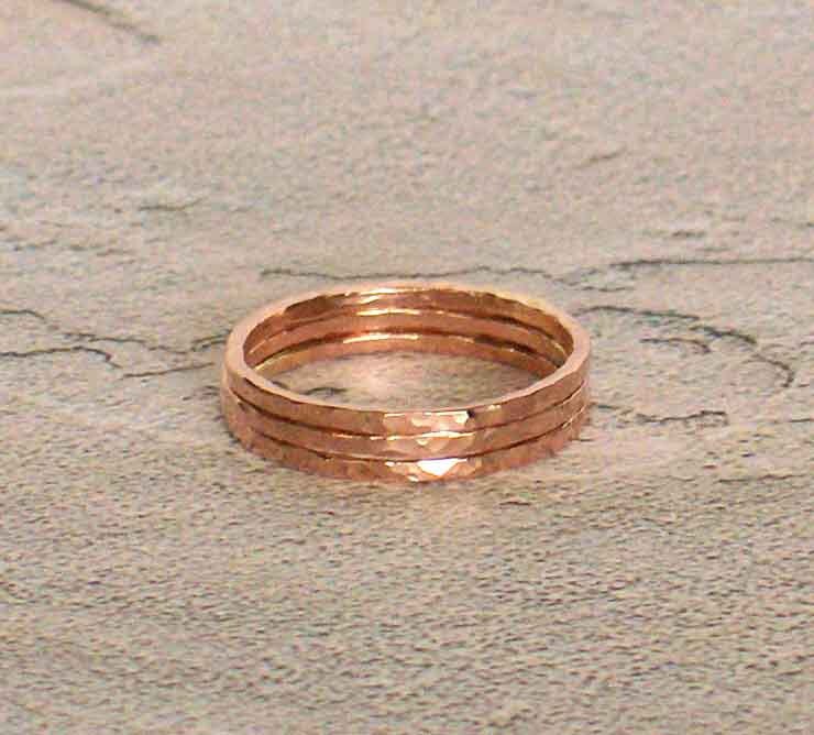 Yellow Gold Stacking Band Ring 14k Gold Filled Ring Over - Etsy