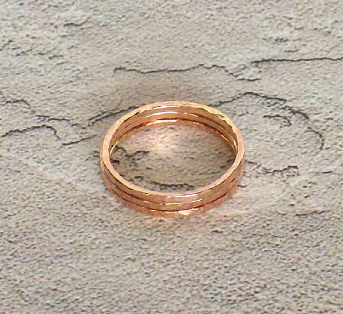 Yellow Gold Stacking Band Ring 14k Gold Filled Ring Over - Etsy