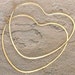 Large Gold Heart Hoop Earrings, Large Gold Wire Heart Hoops, Rose Gold ...