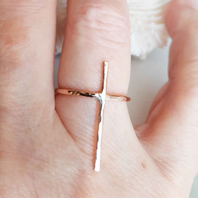 Cross Ring - Etsy