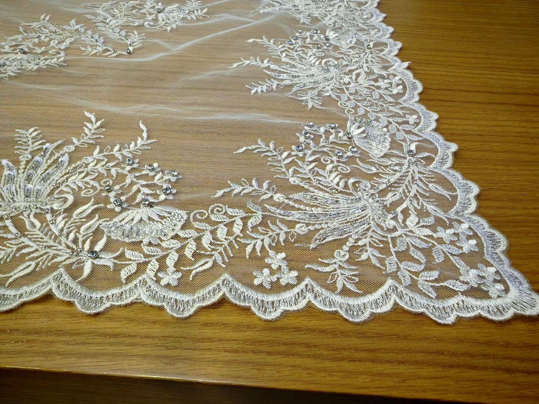 Soft White Glitter Lace,table Mat,wedding Table Decor, Table Lace ...