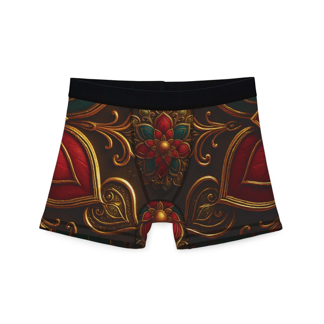 Men's Patterned Boxers, Comfortable Men's Underwear, Unique Floral ...