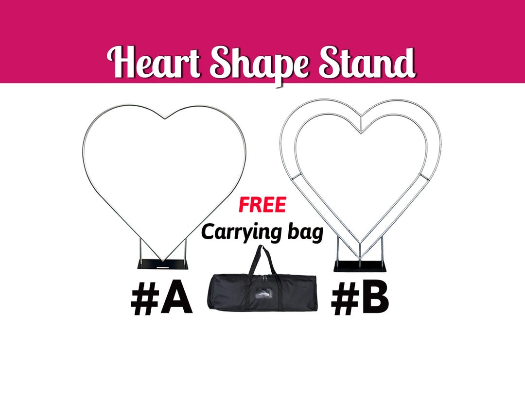 Heart Arch Stand Metal Heart Shape Stand Wedding Arch Backdrop Party ...