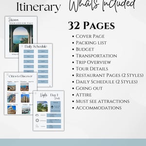 Digital Travel Itinerary. Easy and Quick to Use. Fully Customizable and ...