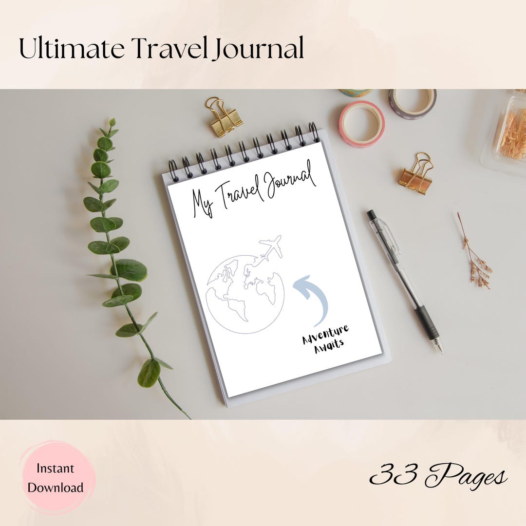 Ultimate Travel Journal and Planner I Record Your Trip Memories and ...