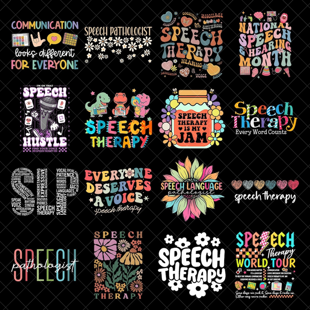 Speech Therapy Png Bundle, Funny SLP Quotes PNG, Speech Language ...