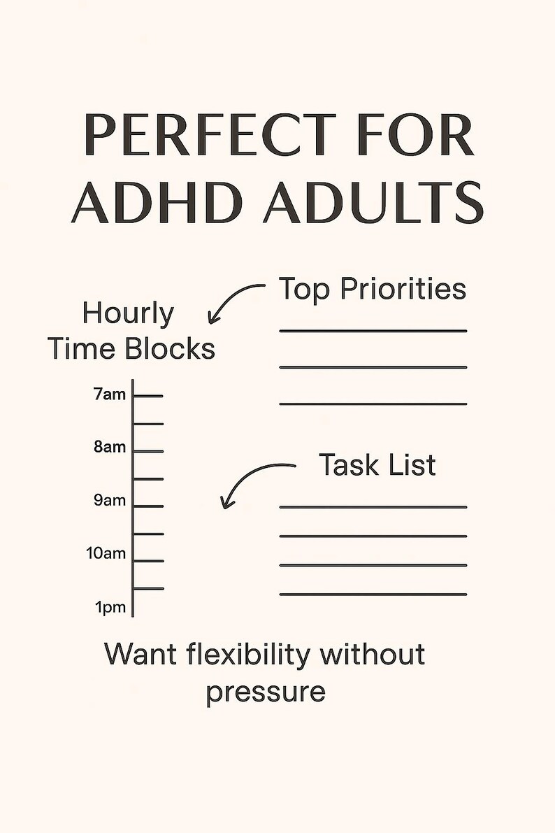 Time Blocking Planner Printable | ADHD Time Block Planner | Daily ...