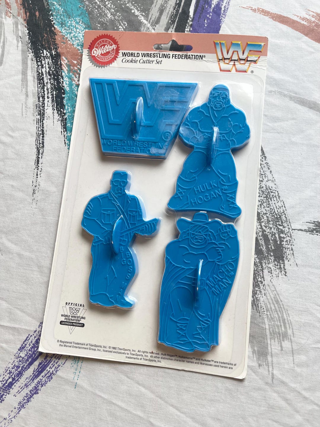 Vintage WWF Cookie Cutters Macho Man Randy Savage, Hulk Hogan, Big Boss ...