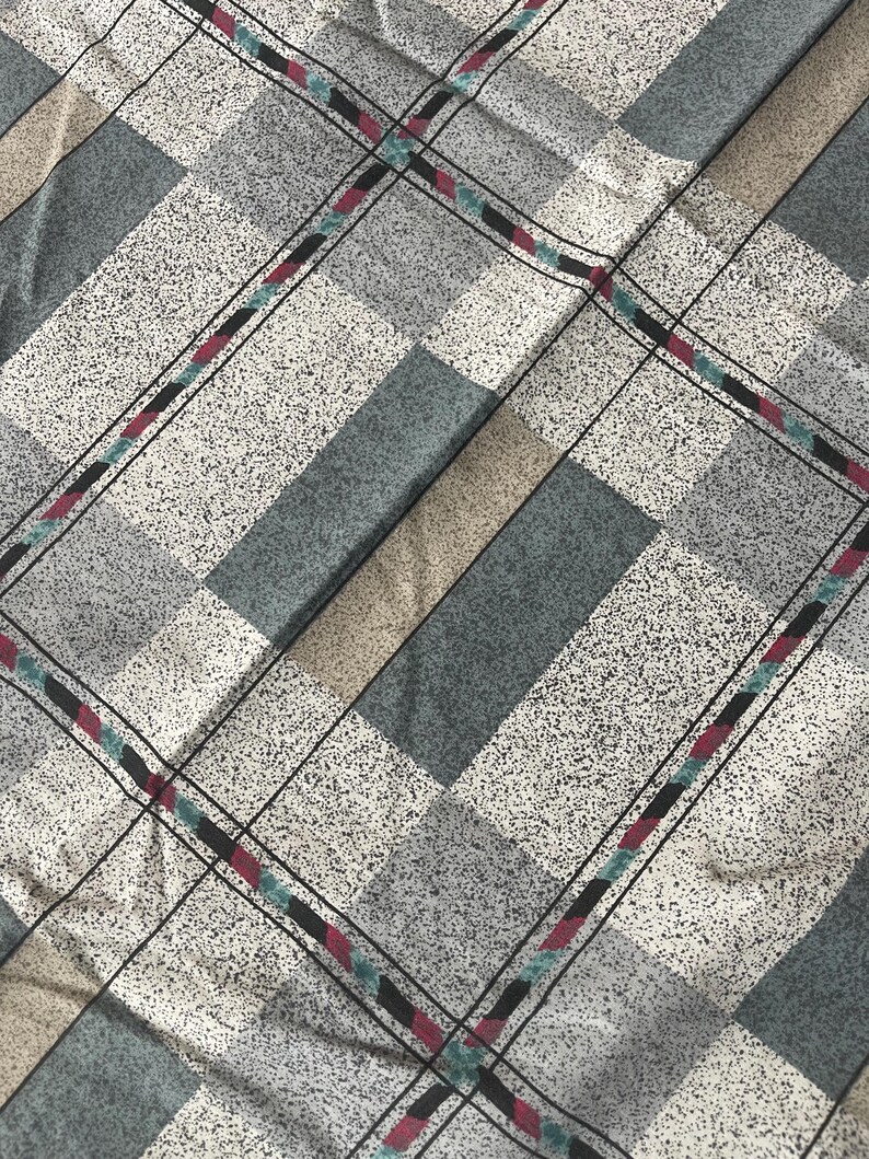 Vintage Westpoint Stevens Curtain Panels Gray Postmodern 1990s 62”x43 ...