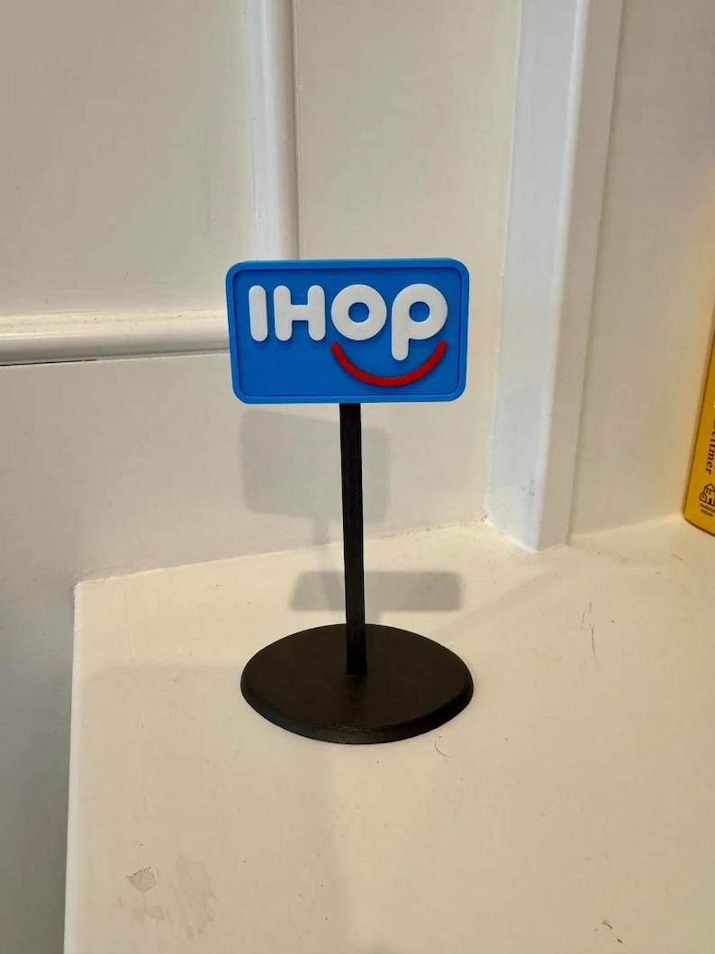 IHOP Inspired 3D Printed Sign – Fun Breakfast Décor | Restaurant Sign ...