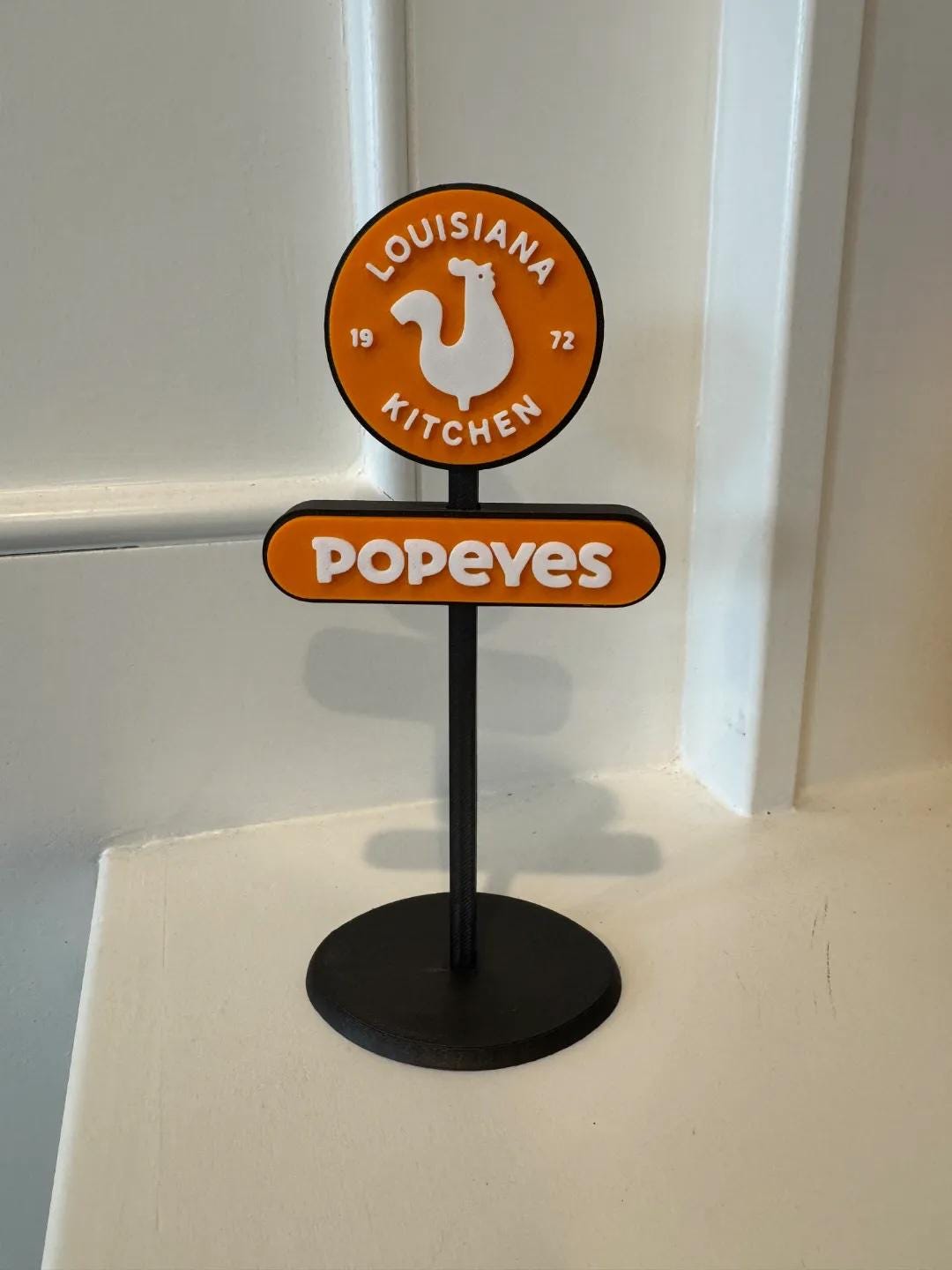 Popeye's Chicken Inspired 3D Printed Sign – Retro Fast Food Wall Art ...