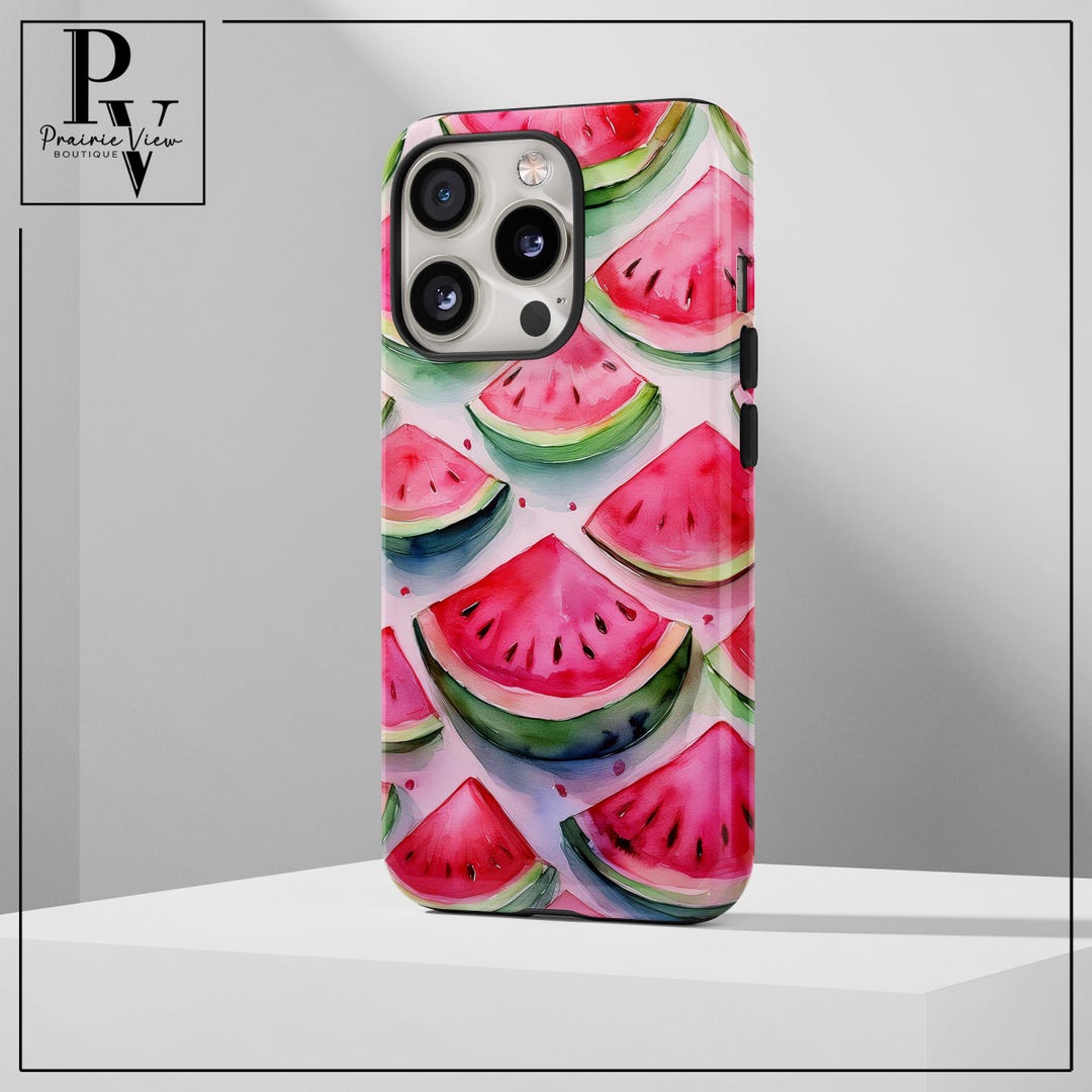 Pink Watermelon Summer Phone Case for iPhone 16e 16 15 14 13 Magsafe ...
