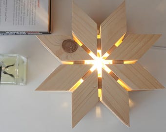 Handmade Wooden LED Lamp: Natural Wood Desk/table Lamp - Etsy