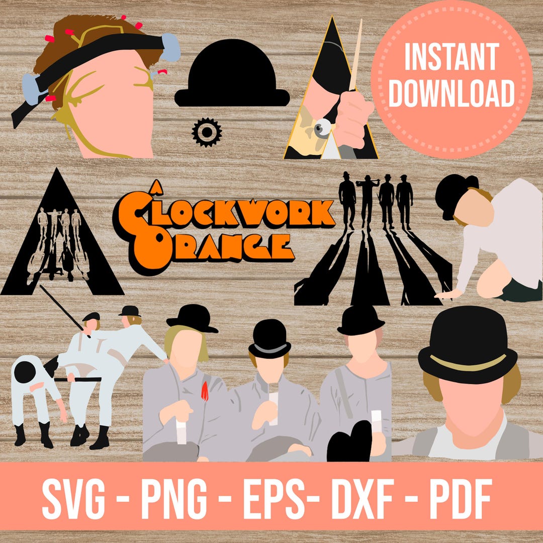 Bundle Clockwork Orange Svg Png Alex Delarge Cricut Silhoeutte - Etsy