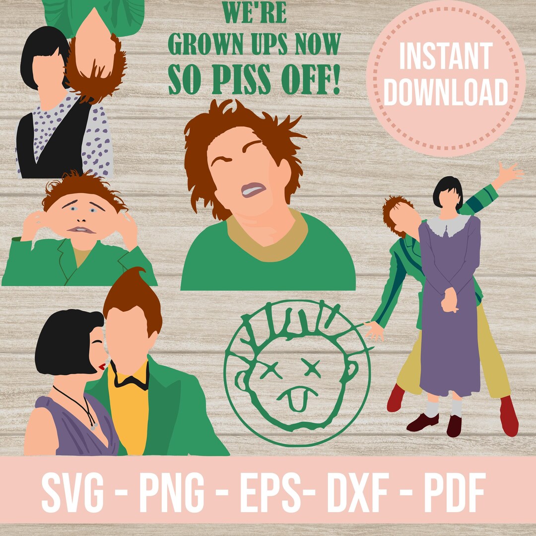 Bundle Drop Dead Fred Svg Png We're Grown Oops Now so Piss off Cricut - Etsy