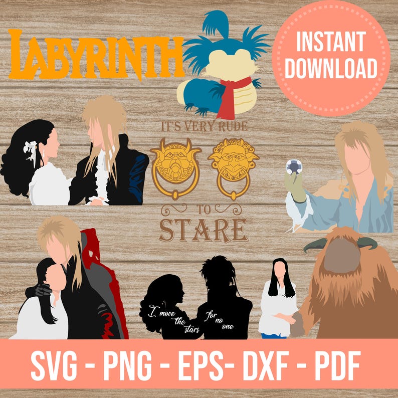 Bundle Labyrinth Movie Svg Png Very Rude to Stare Cricut - Etsy