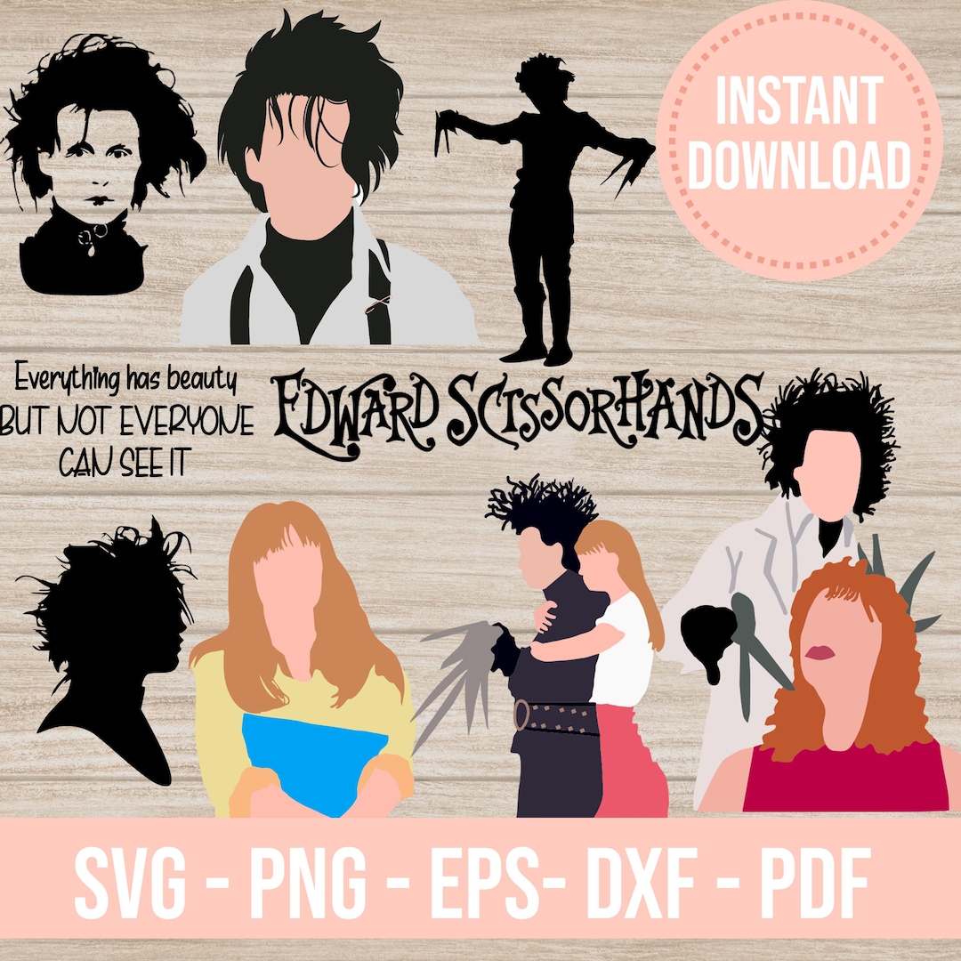 Bundle Edward Scissorhands Svg Png Kim Boggs Cricut Clipart - Etsy