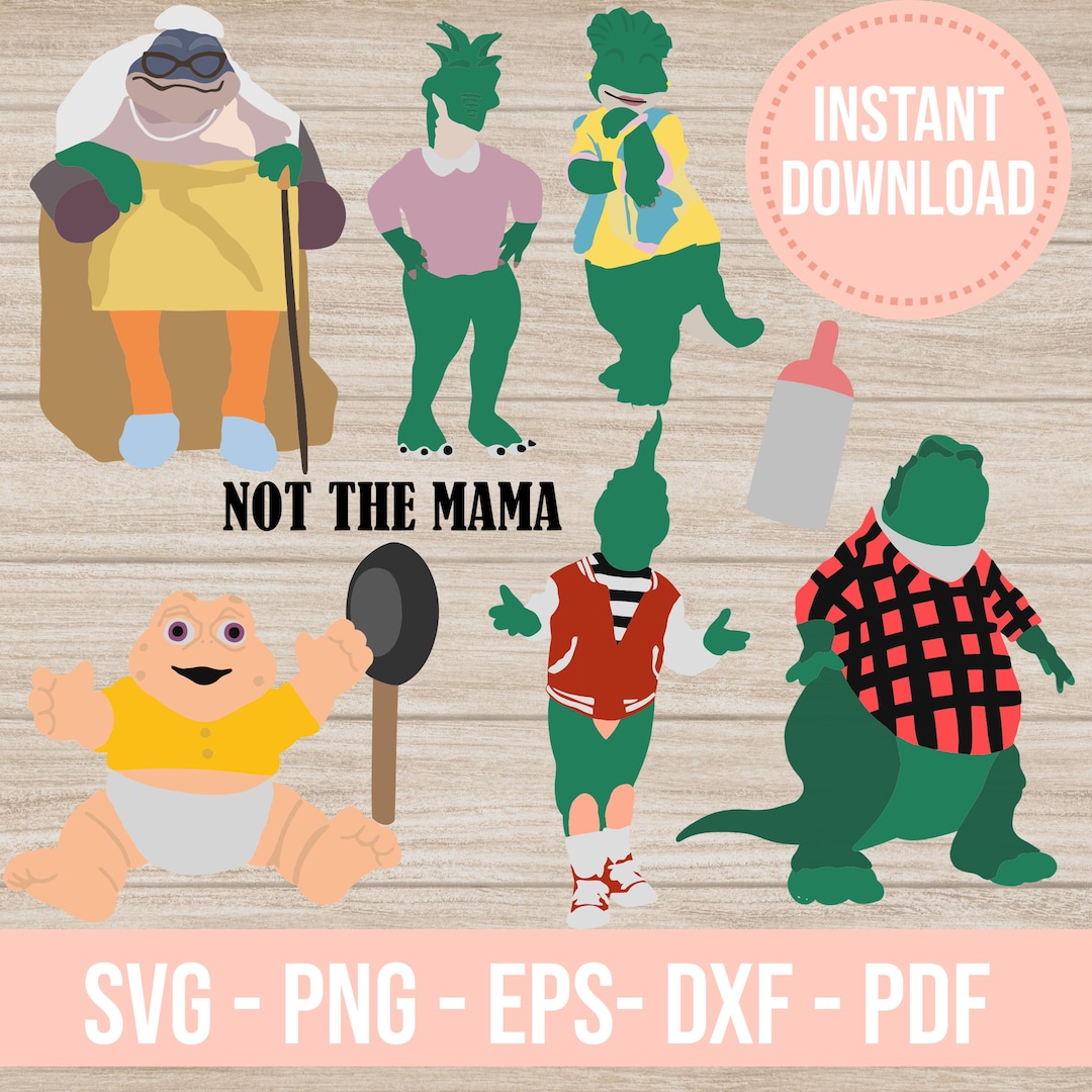 Bundle Baby Sinclair Svg Png Dinosaurs Cricut Silhoeutte - Etsy