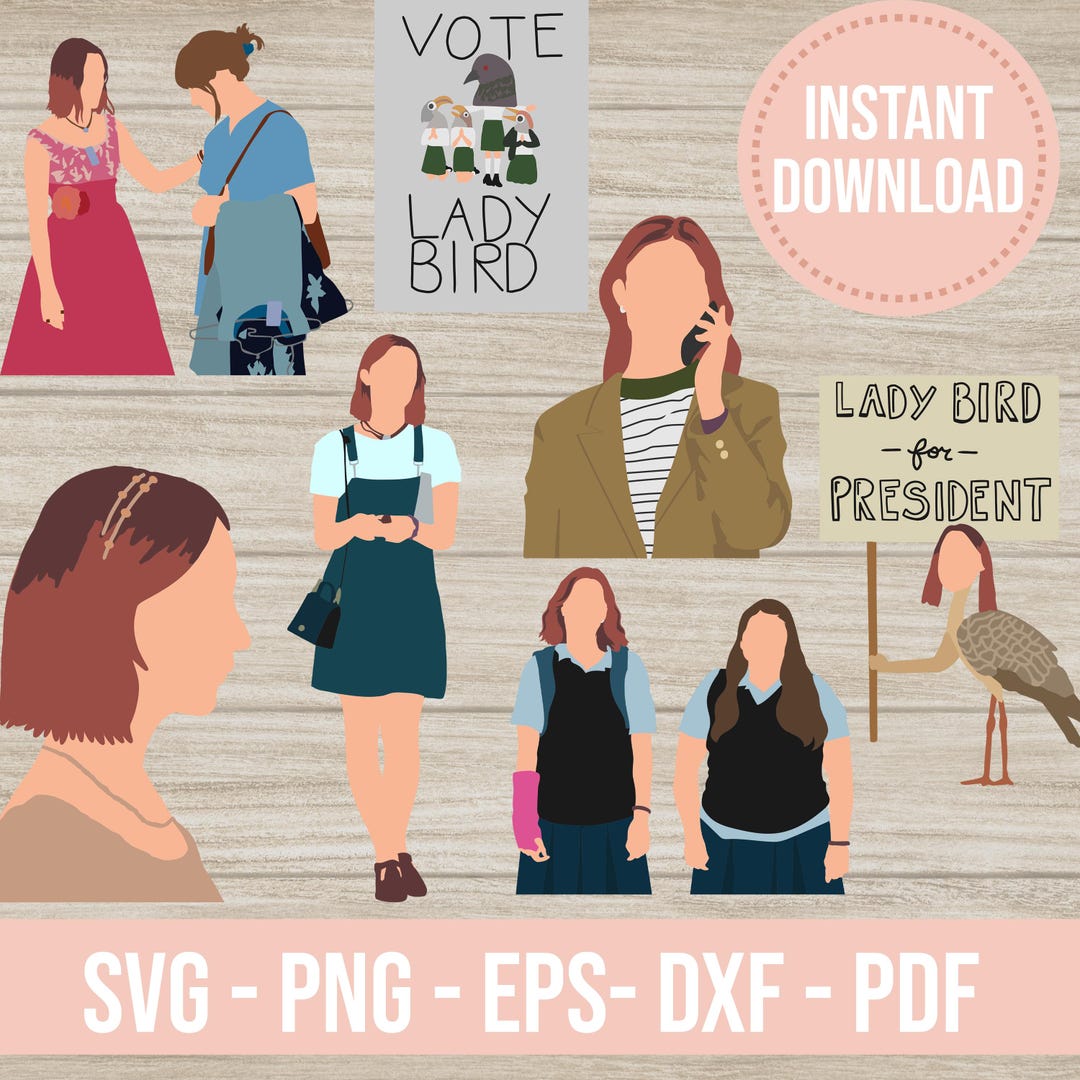 Bundle Lady Bird Svg Png Vote Lady Bird Greta Cricut Silhouette - Etsy UK