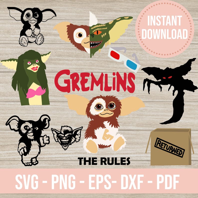 Bundle Gremlins Movie Svg Png the Rules Cricut Cut - Etsy