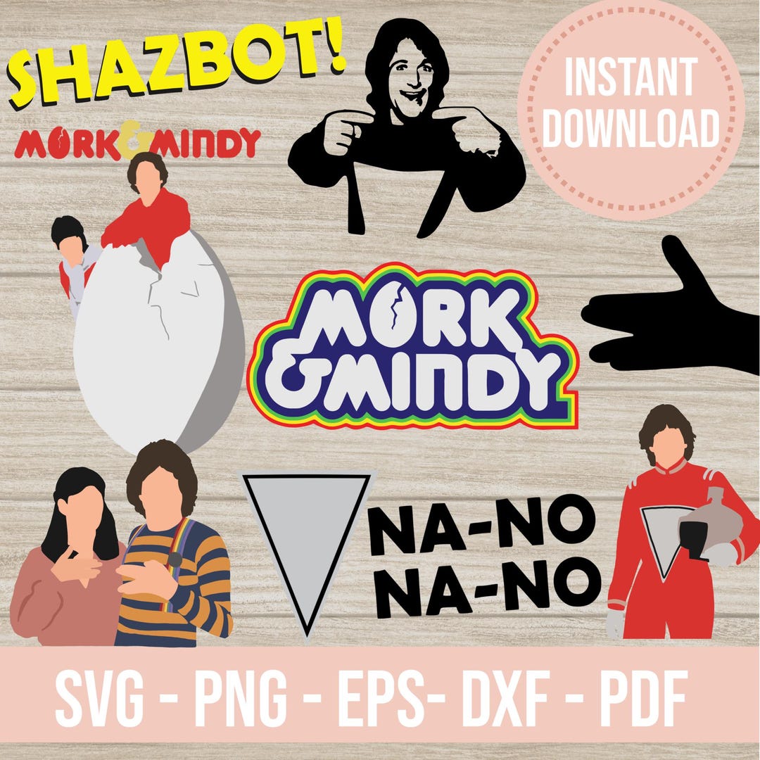 Bundle Mork and Mindy Svg Png Clipart Cricut - Etsy