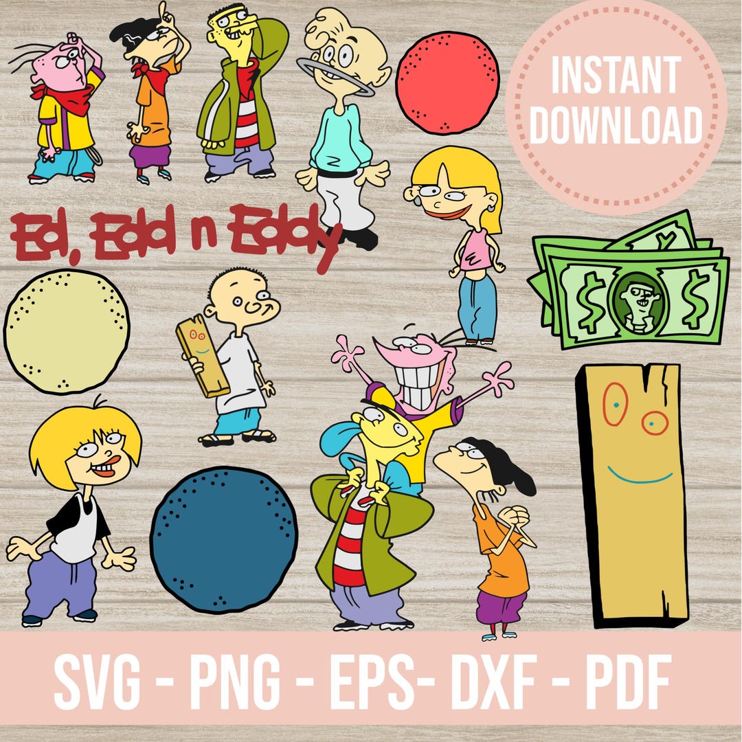 Bundle Ed Edd Svg Png Plank Clipart Cricut - Etsy