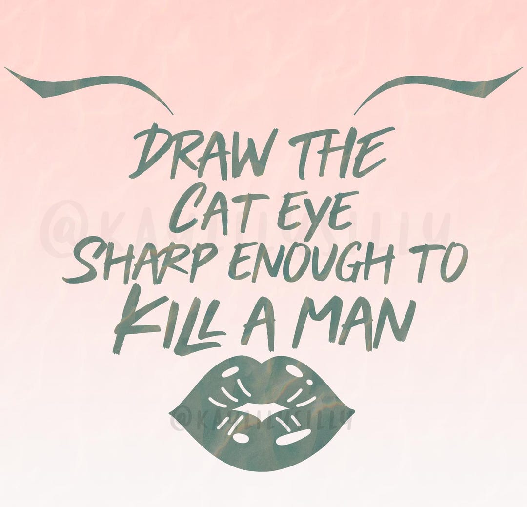 Draw the Cat Eye Sharp Enough to ... Cat Eye Doodle Lips Face Svg Png ...