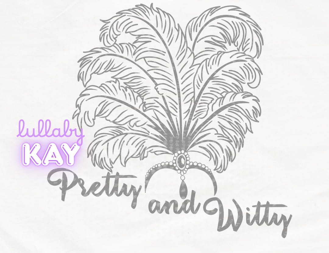 Showgirl Headdress Pretty and Witty SVG PNG PSD | Burlesque Costume ...