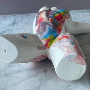 Body Painted Vase Figure Sculpture, Female Figurine Vessel Erotic ...