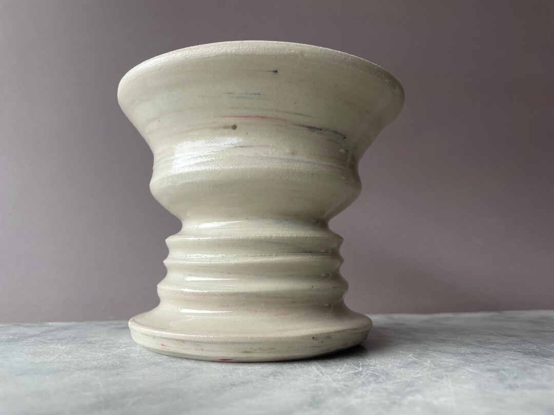 Hidden Faces Cup Op Art Negative Space Profile Heads Ikebana Vessel ...