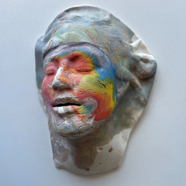 Ceramic Clay Faces Wall Art - Etsy