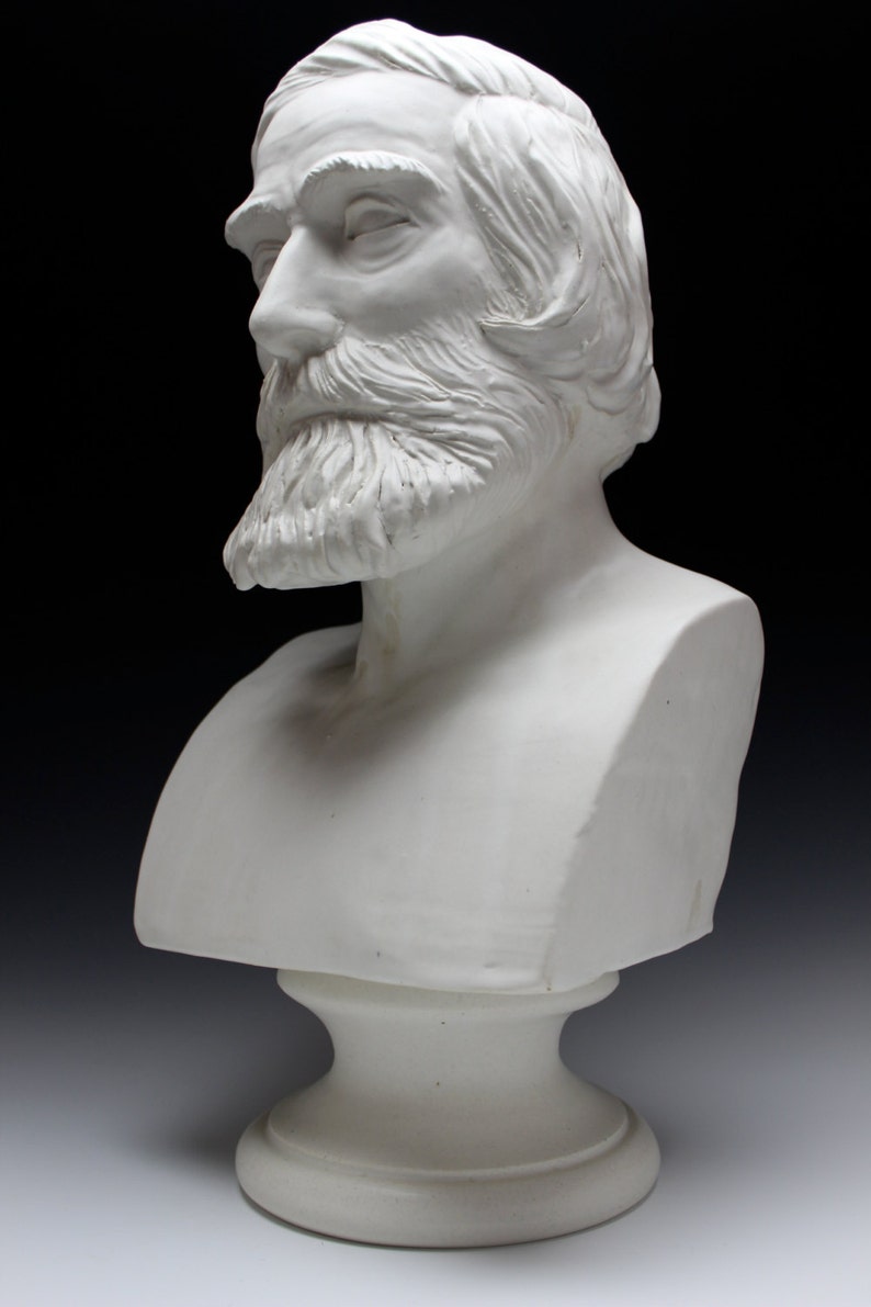 Custom Portrait Bust Sculpture Head, Made to Order Ceramic Figure Art ...
