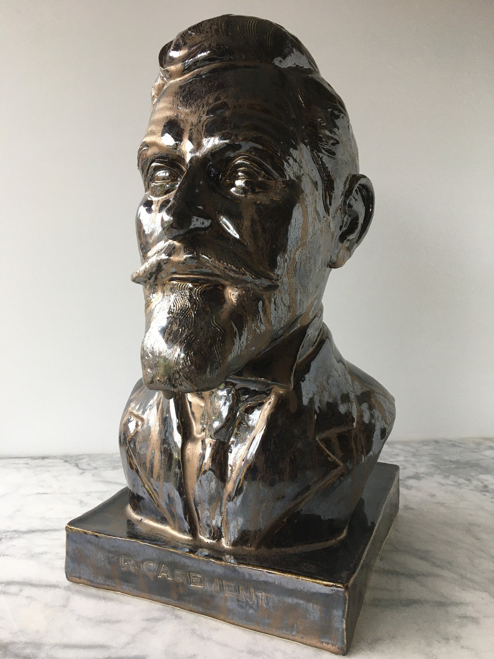 Custom Portrait Bust Sculpture Head, Made to Order Ceramic Figure Art ...
