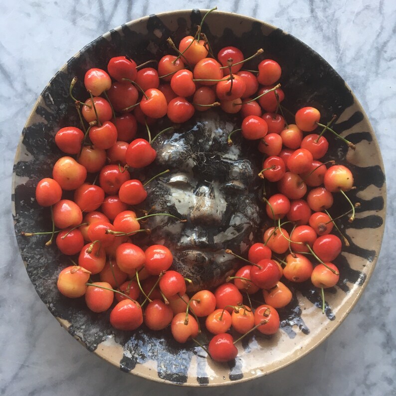 Face Platter Sculpture Wall Hanging Portrait Bas Relief Bowl | Etsy