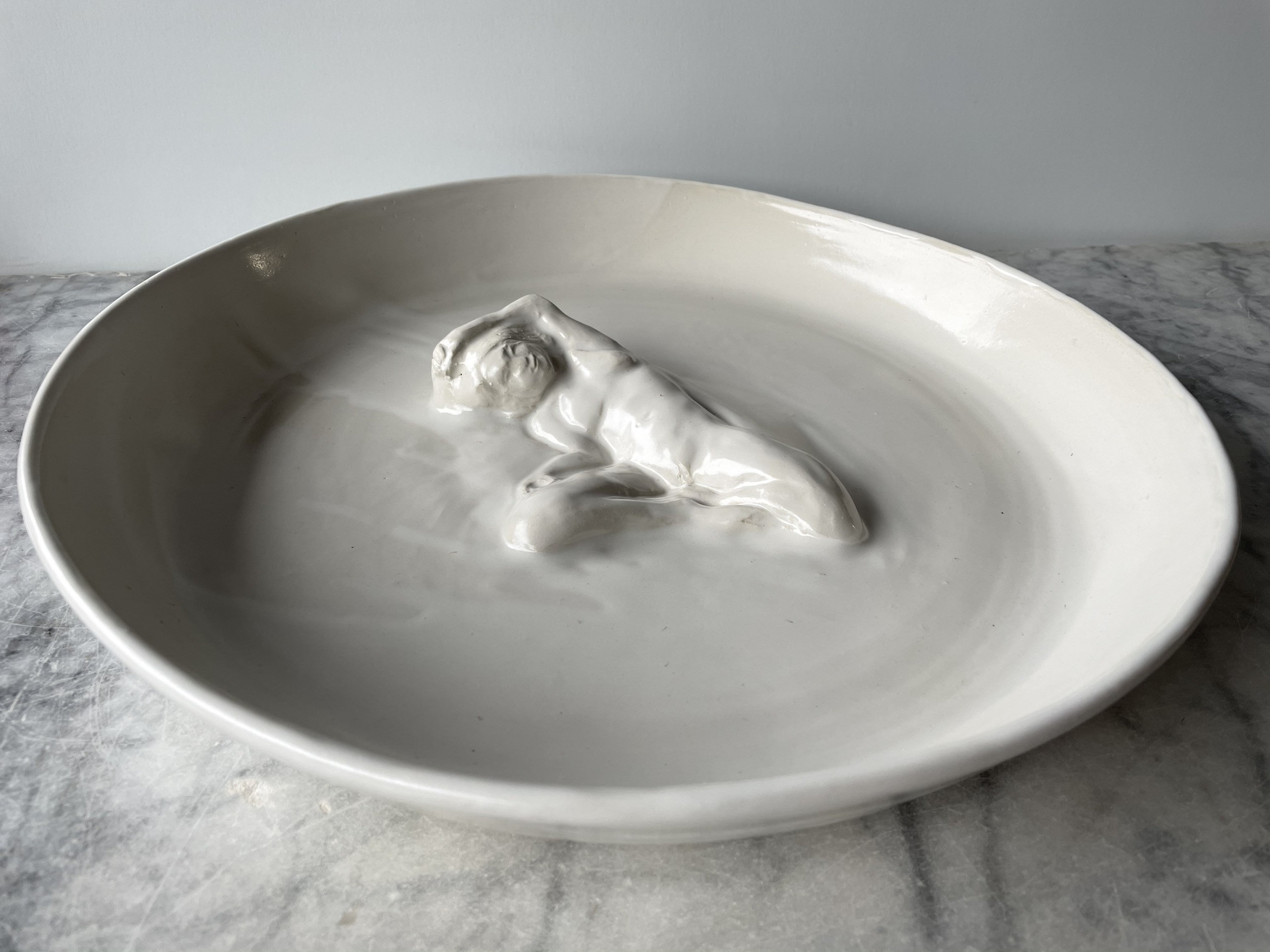 Made to order Figure sculpture wall hanging platter portrait | Etsy