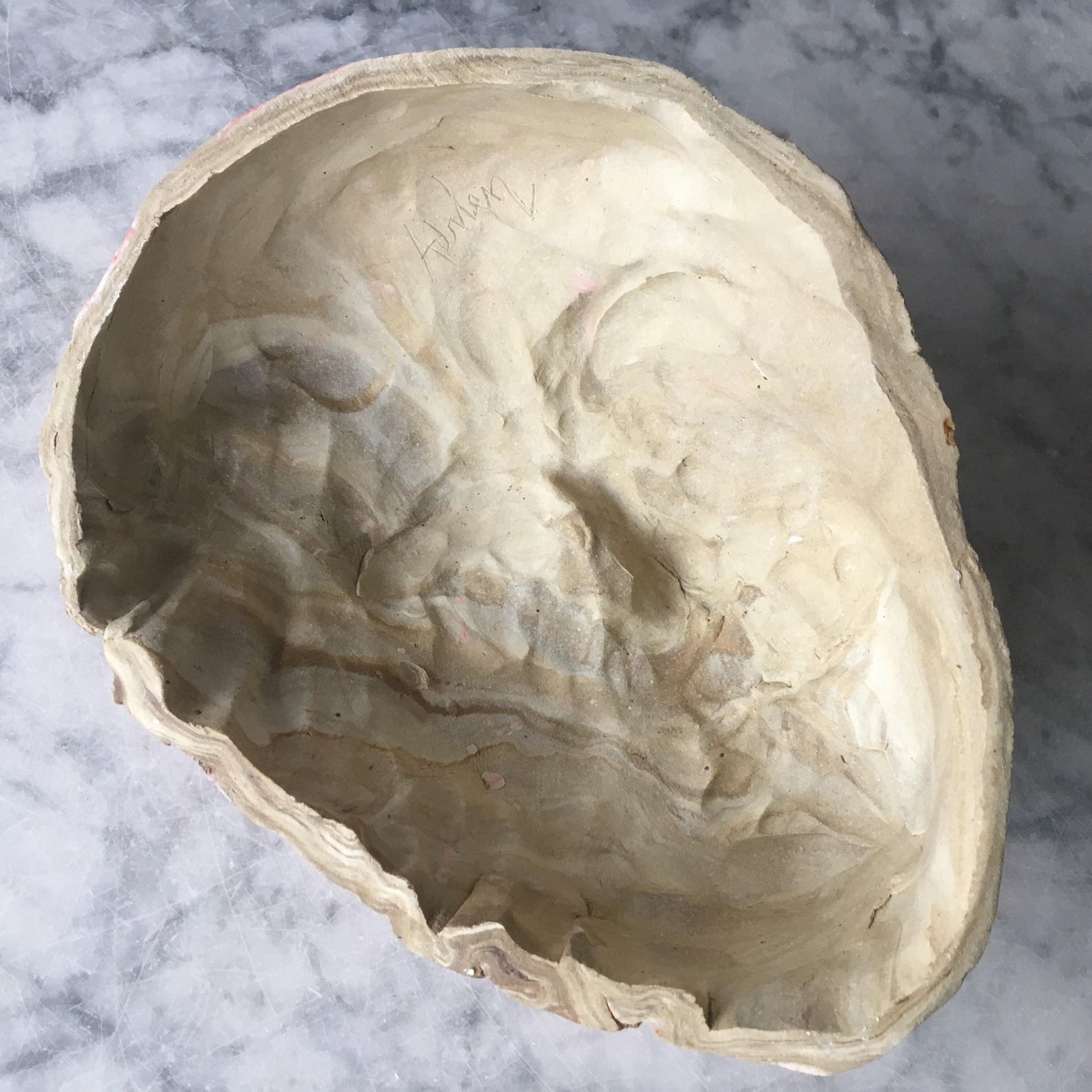Ceramic Wall Art Mask of Venus Sculpture Face With Mud Crack - Etsy