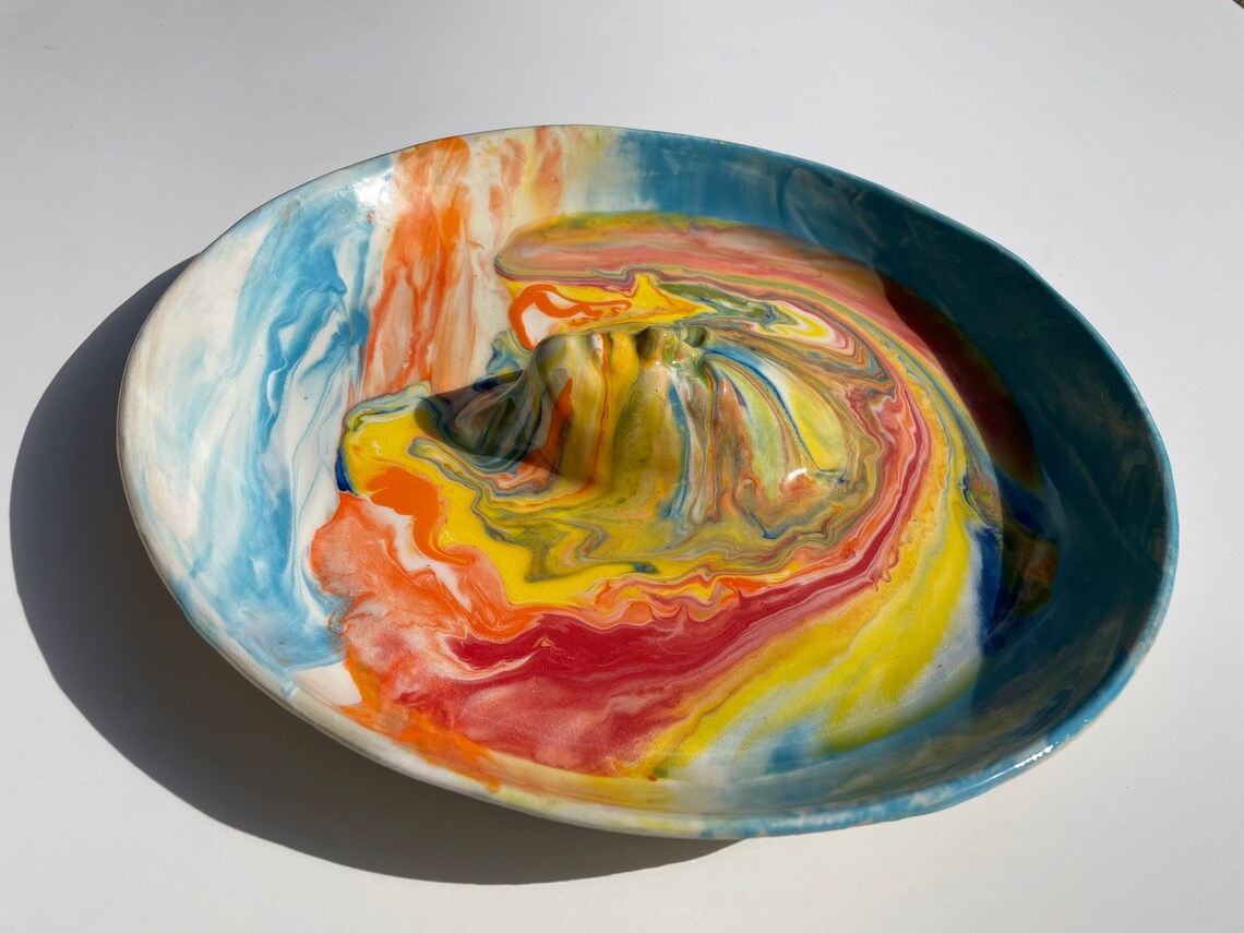 Sky Face Plate Sculpture Wall Hanging Platter Portrait Relief Fruit ...