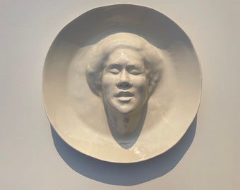 Kintsugi Face Platter Sculpture Wall Hanging Portrait Relief - Etsy