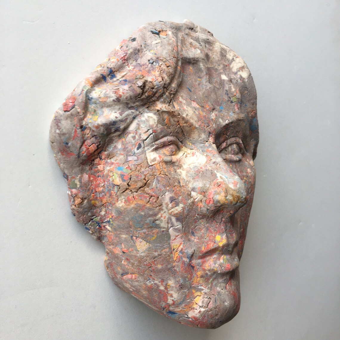 Wall Mask Face Sculpture Head Ceramic Art Portrait of Abba | Etsy