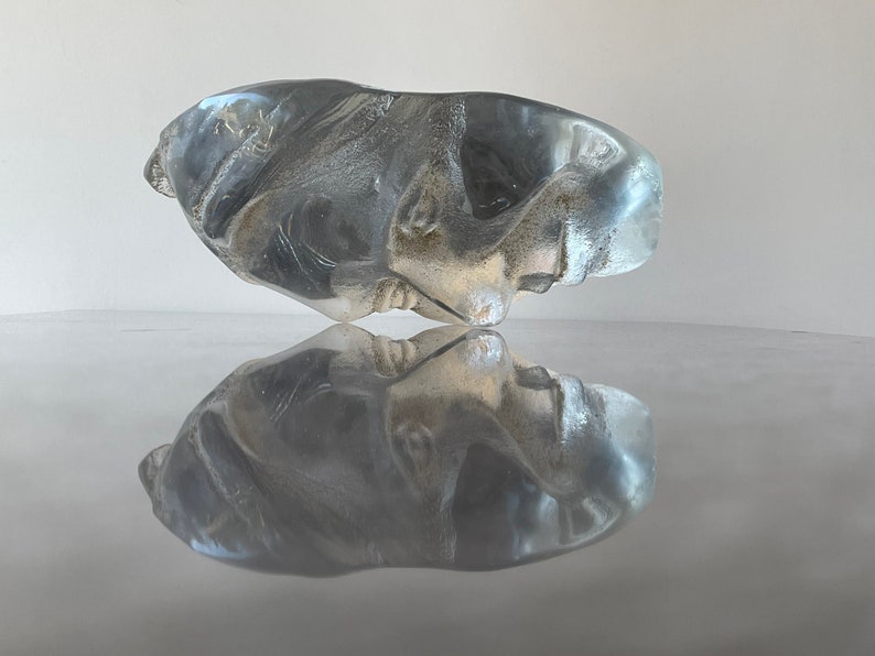 Glass Face Optical Art Polished Lens Like Sand Cast Head - Etsy