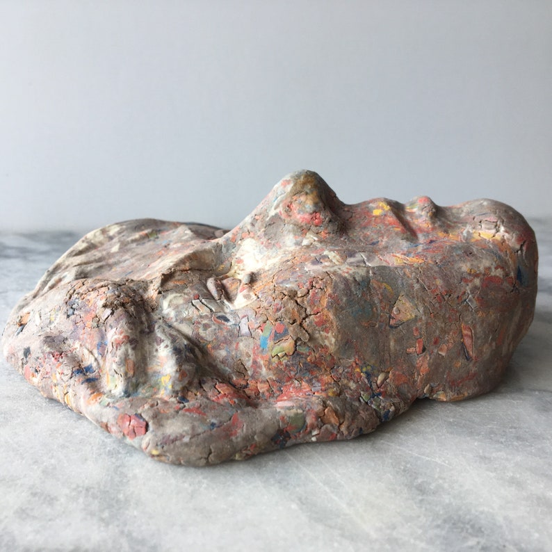 Wall Mask Face Sculpture Head Ceramic Art Portrait of Abba - Etsy