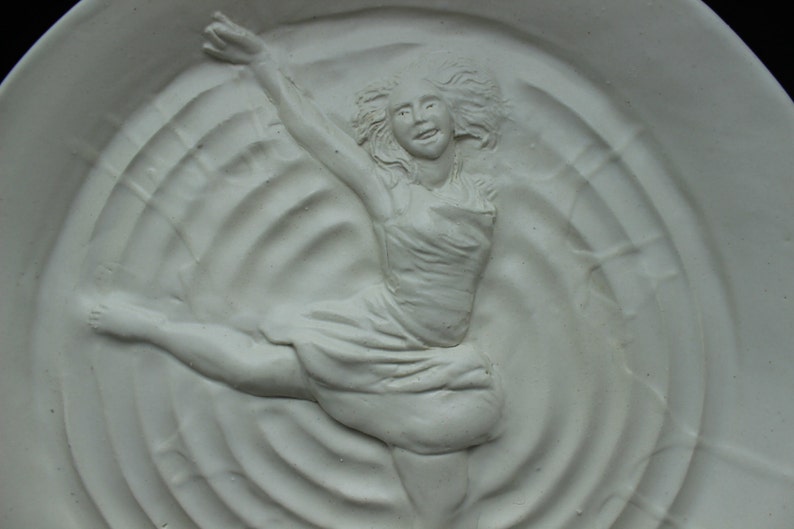 Dancer Bas Relief Sculpture Platter Wall Art Figure Plate | Etsy