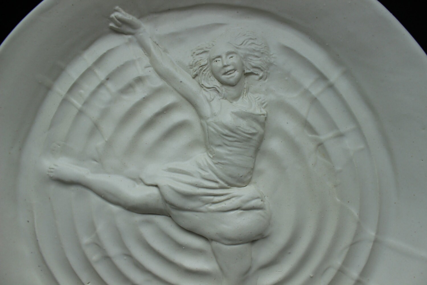 Dancer Bas Relief Sculpture Platter Wall Art Figure Plate | Etsy